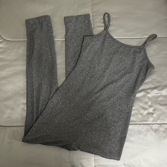 Pants & Jumpsuits | Dark Grey Solid Cami Unitard Jumpsuit | Poshmark